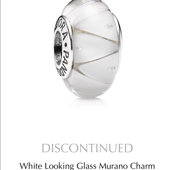 Pandora | Jewelry | Pandora White Looking Glass Murano | Poshmark